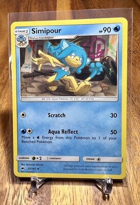 Simipour 37/147 Burning Shadows Pokemon Card NM | eBay