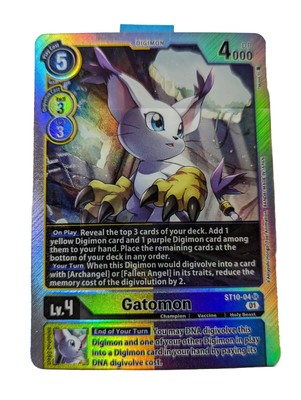 Gatomon - ST10-04 - SR NM Digimon TCG | eBay