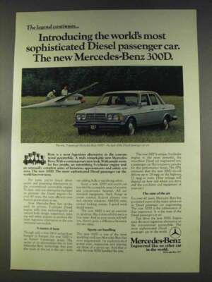1977 Mercedes-Benz 300D Ad - Sophisticated Diesel | eBay
