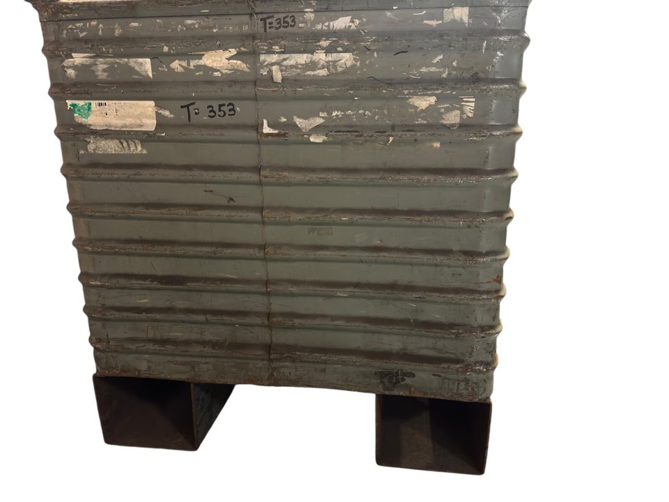 Rigid Steel Bulk Stackable Container 4000+# capacity 36 x 48 x 38 | eBay