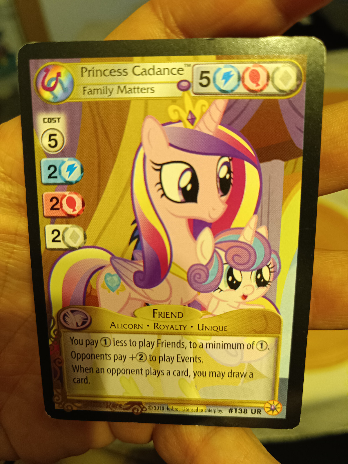 My Little Pony CCG Princess Cadance Family Matters Friends Forever 138 ...