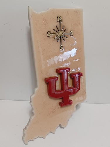 Vintage Handcrafted Indiana University IU Hoosiers 17” Wooden Wall ...