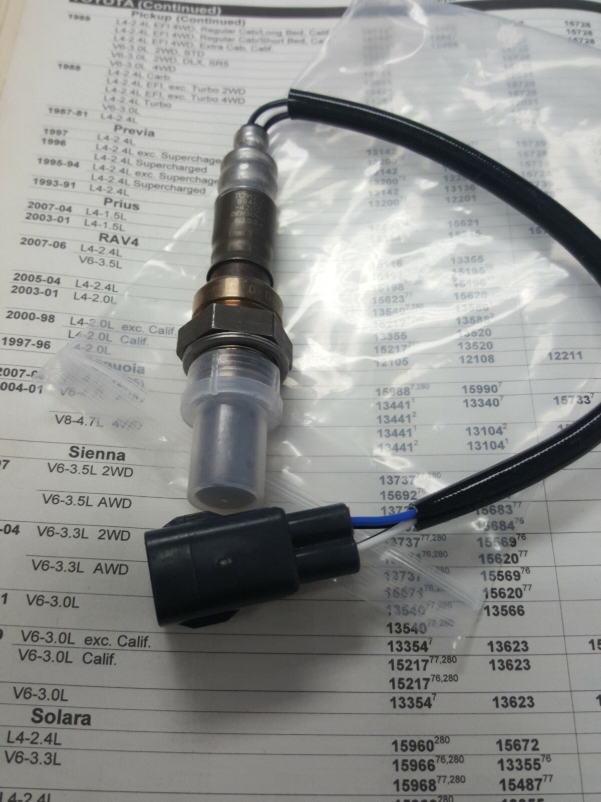 89467-42020 Toyota RAV4 Genuine OEM Air Fuel Ratio Sensor RH 01-03 2.0L ...