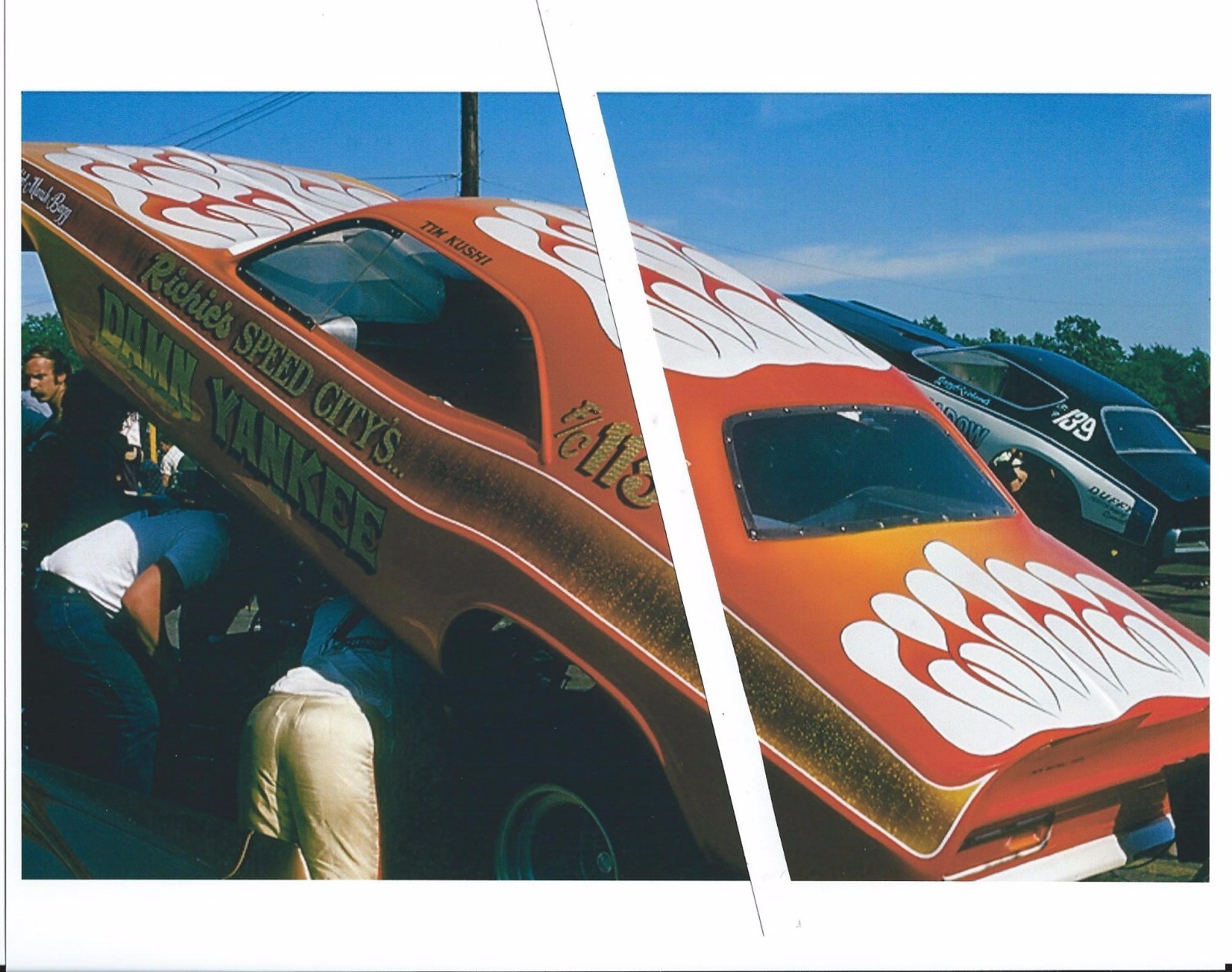1970s Drag Racing-DAMN YANKEE-Tim Kushi-1972 Dodge Challenger Funny Car ...