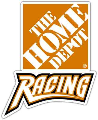 The Home Depot Racing Nascar Car Bumper Window Notebook Sticker Decal 4 ...