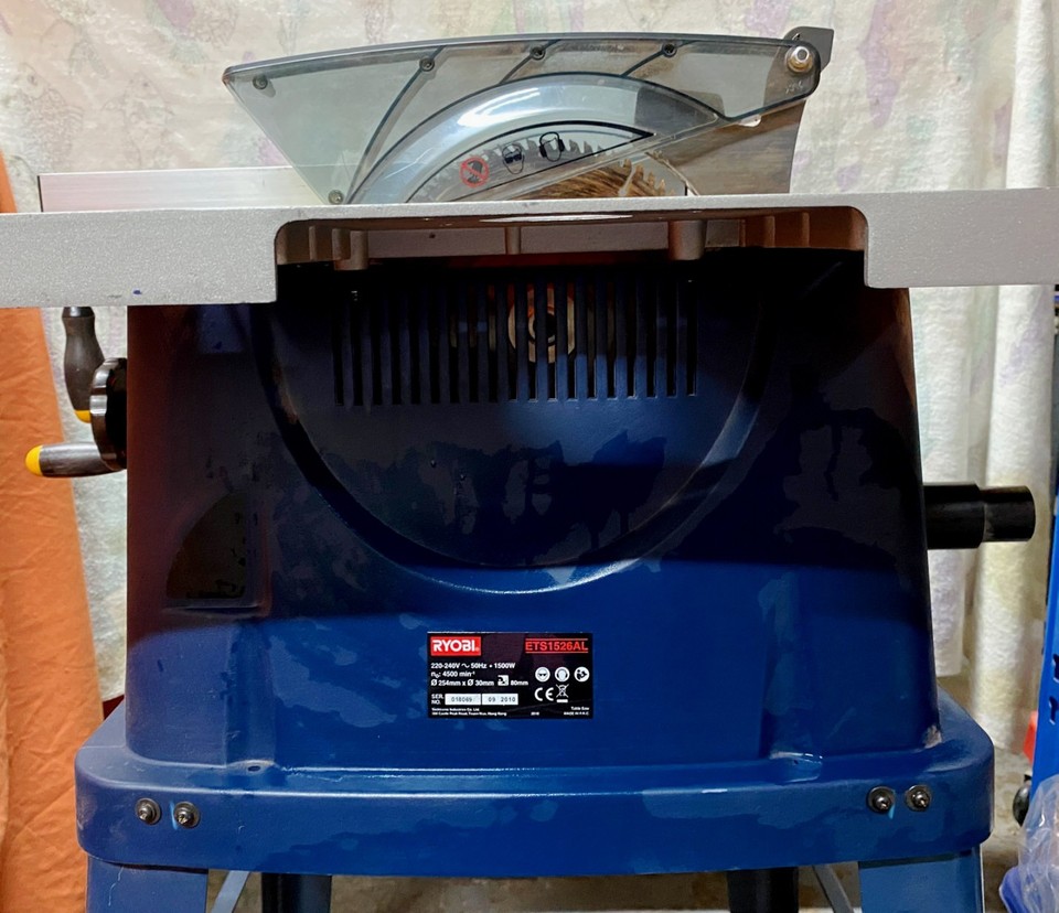 Table Saw Ryobi ETS1526AL 254mm Carbon Brushes 220- 240v FREE ...