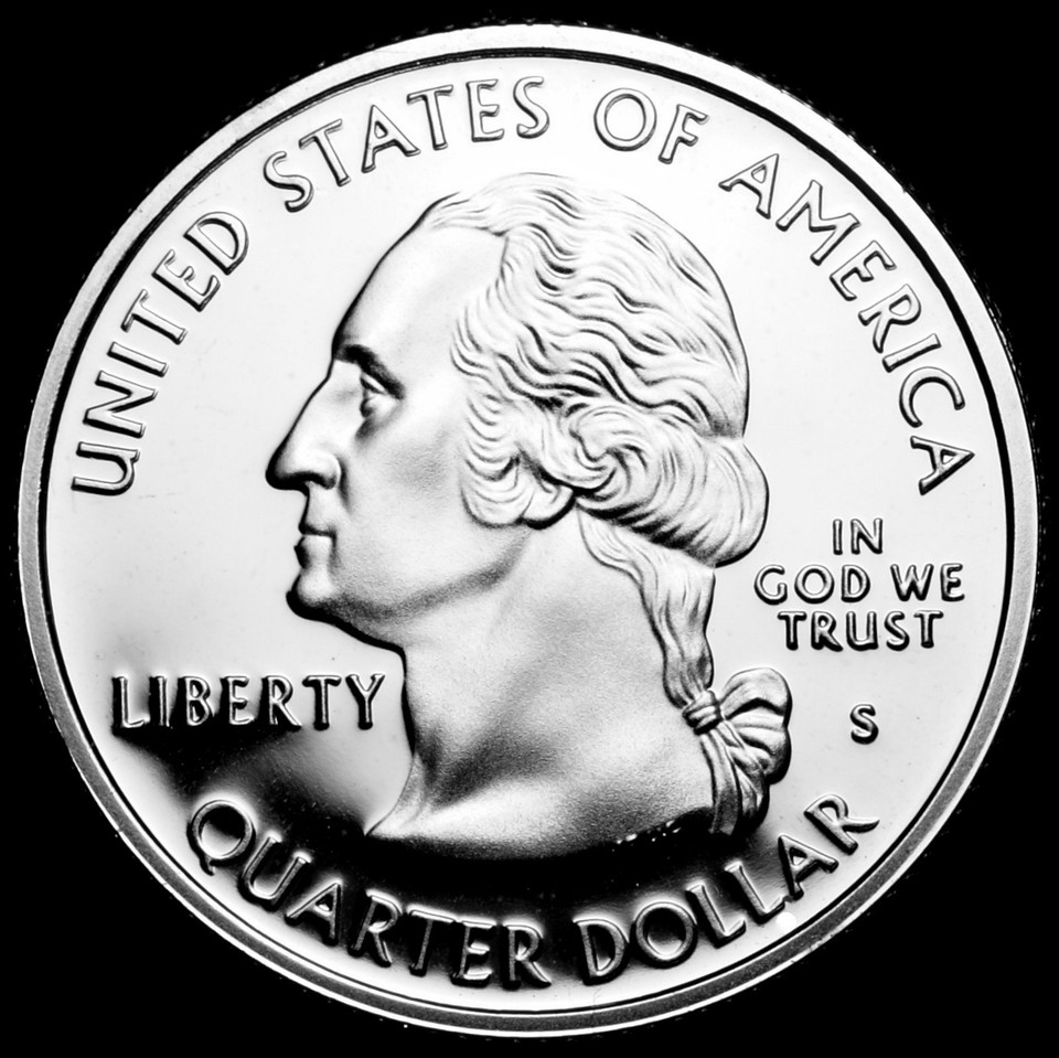 2000 S Virginia State Gem Clad Proof ~ Statehood Washington Quarter ...