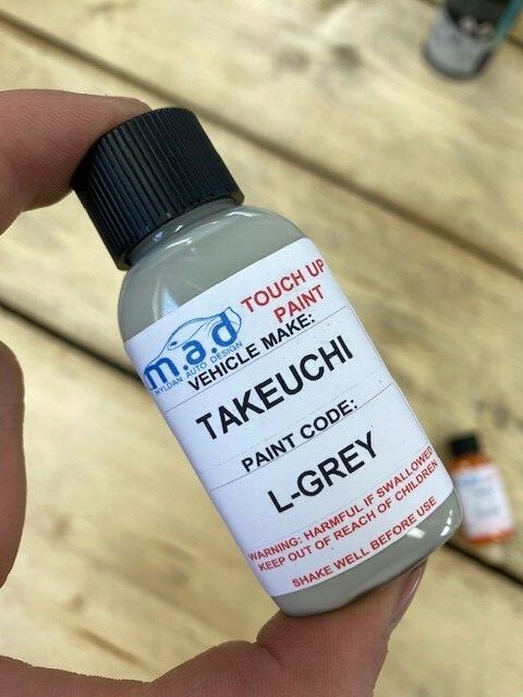 GREY TOUCH UP PAINT FOR TAKEUCHI TB210 TB216 TB219 MICRO MINI DIGGER ...