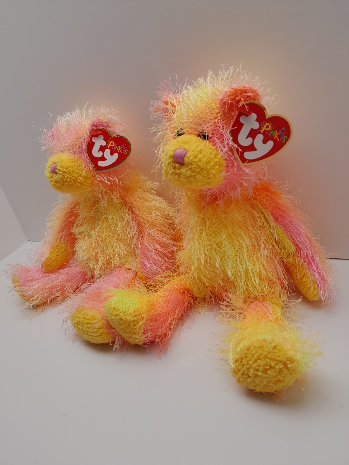 TY Punkies - RAINBOW the Bear (9 inch) - Lot of 2 MWMTs Stuffed Animal ...