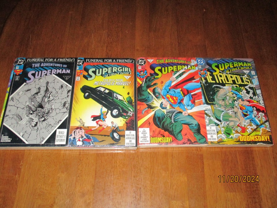 2 -1993 SEALED - 20 DC Collector's Pack Complete SUPERMAN DOOMSDAY ...