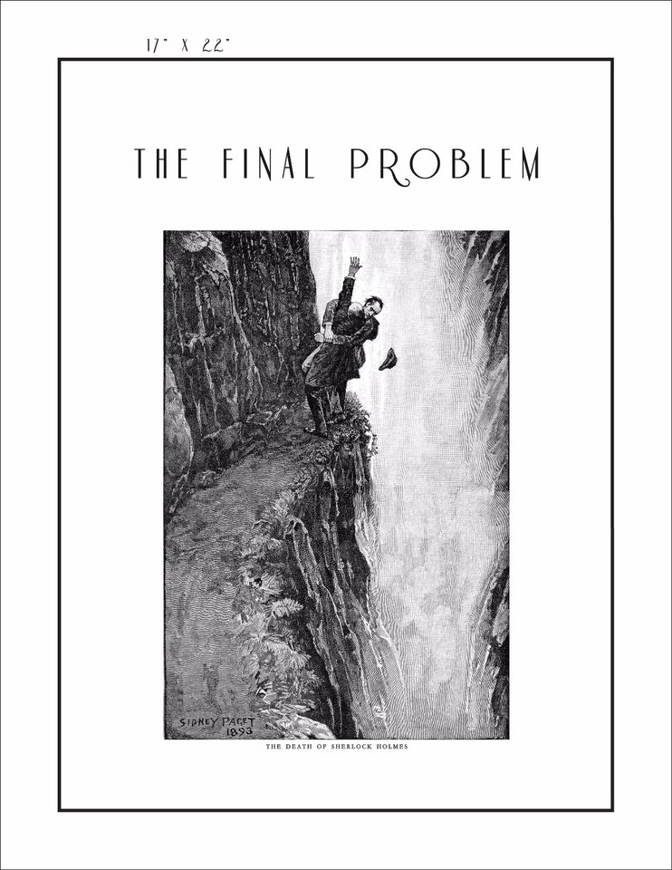 Sherlock Holmes poster The Final Problem | eBay