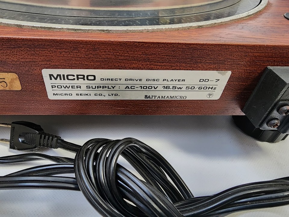 MICRO SEIKI DD-7 Direct Drive Analog Record Player Stereo Audio | eBay