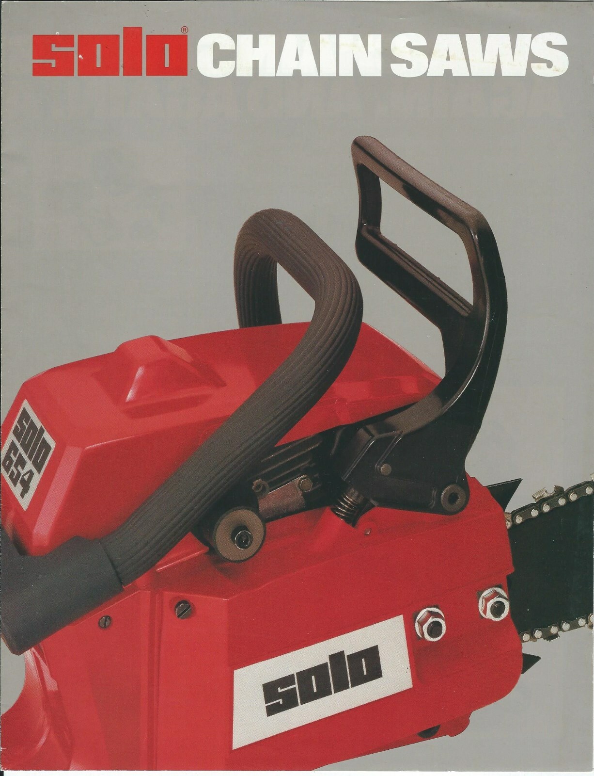 Equipment Brochure - Solo - 631 et al - Chain Saws - Price List - 1984 ...