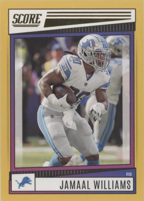 2022 Score - Jamaal Williams #89 Gold for sale online | eBay
