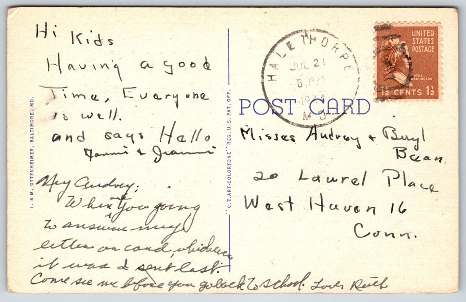 Postcard New Emerson Hotel, Baltimore & Calvert St., Baltimore MD ...