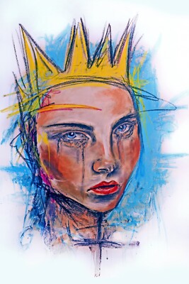 Original art paintings - mixed media on canvas - portrait painting | eBay