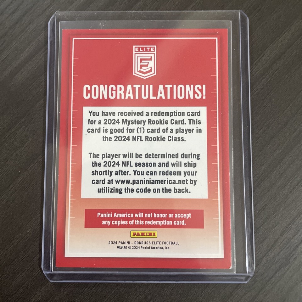 2024 Donruss Elite Mystery Rookie Redemption Card #6 | eBay