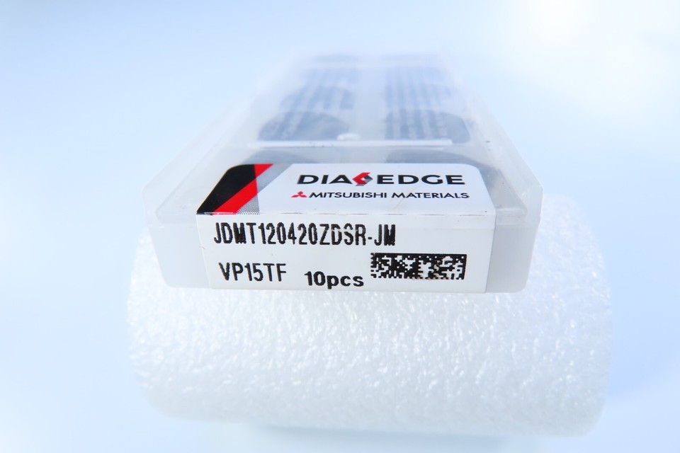 BOX ( 10 PCS ) MITSUBISHI DIA EDGE JDMT120420ZDSR-JM VP15TF CNC CARBIDE ...