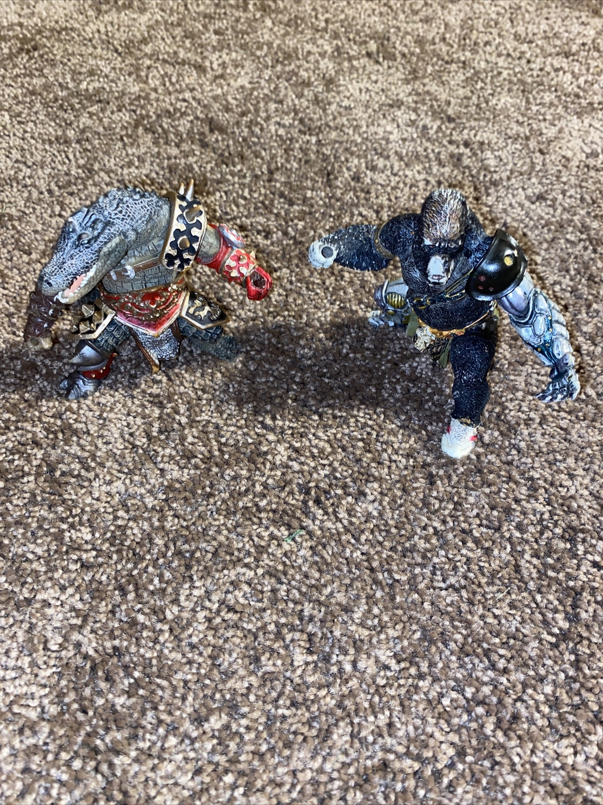 Papo Fantasy World GORILLA & CROCODILE MUTANT Action Figure lot ...