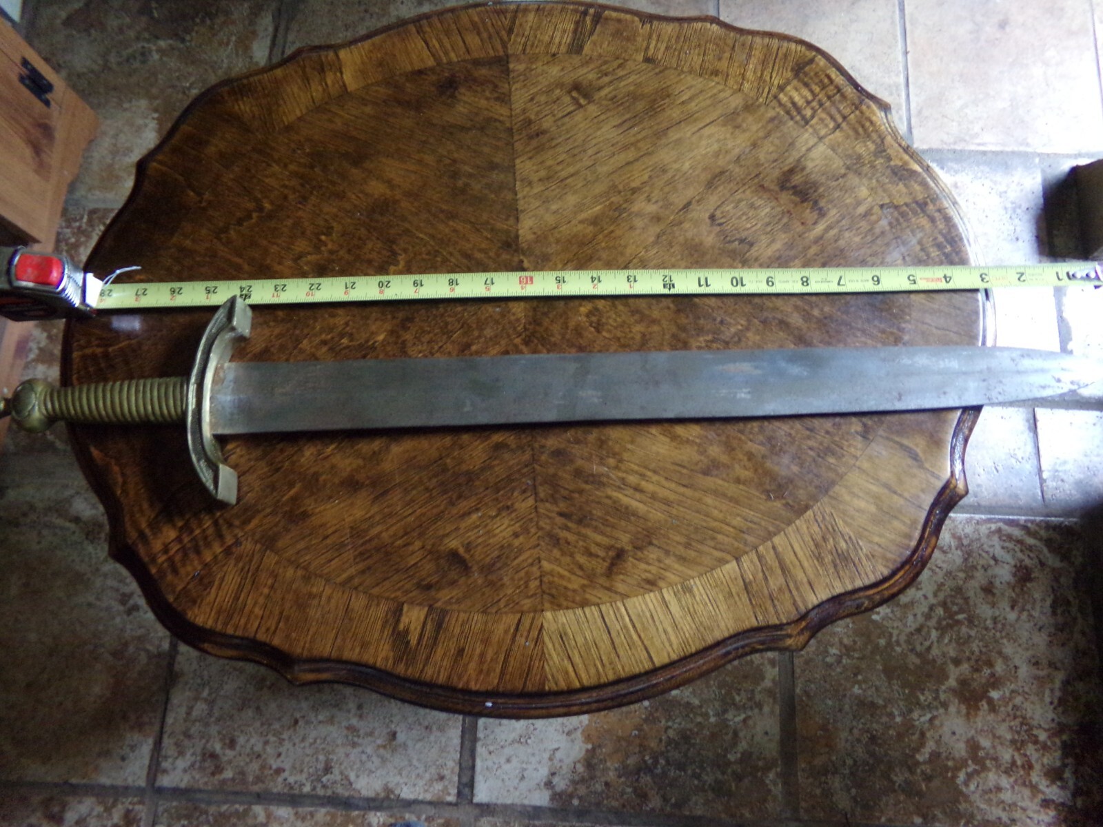 Huge Unkown Artillery Sword Blade 2" Wide Very Heavy No Scabbard | eBay