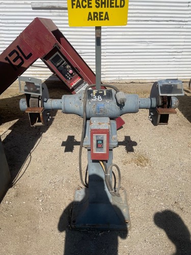 BALDOR - 8” Indust. Bench Grinder-Buffer - Cat. # 1451 - W/ Factory Ped ...