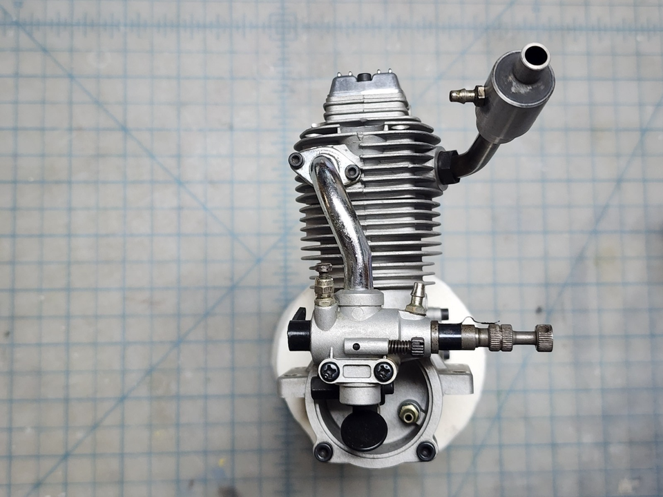 OS FS-61 (9.95 cc) 4-Stroke Engine w/ Muffler for Model Airplane—Great ...