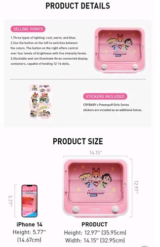 Pop Mart x Powerpuff Girls Series-Tv Set Luminous Display Container | eBay