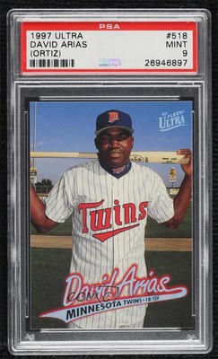 1997 Fleer Ultra David Ortiz (David Arias on Card) #518 PSA 9 MINT ...