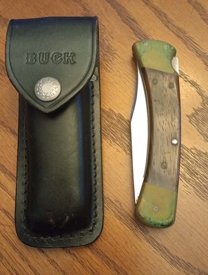 Vintage Schrade LB7 USA Folding Lockback Knife P5853 w Leather Sheath ...