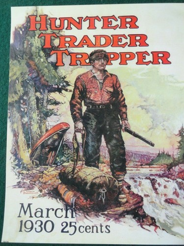 HUNTER, TRADER, TRAPPER MAGAZINE COVER POSTER, MARCH 1930 | eBay