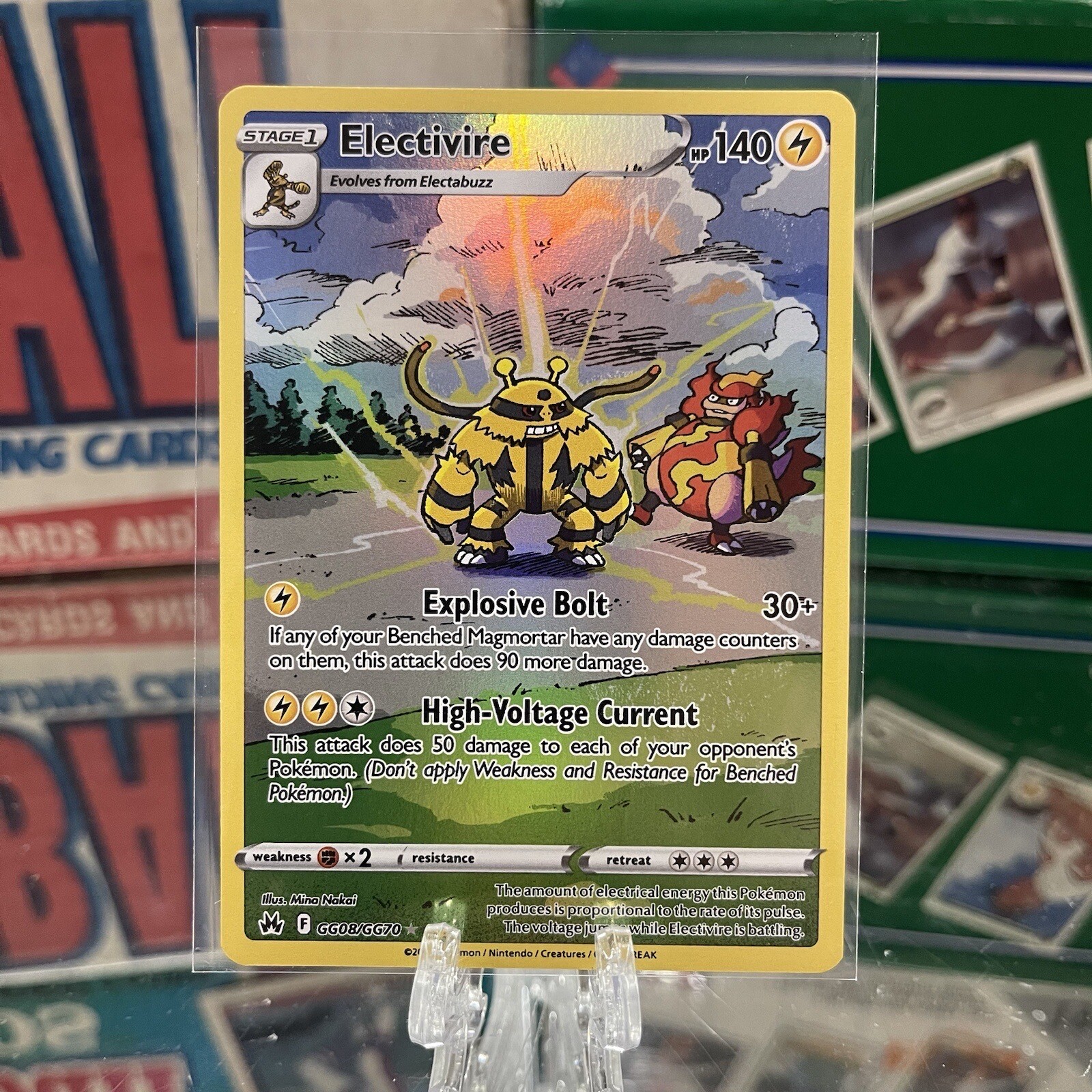 Pokemon Crown Zenith Electivire GG08/GG70 Galarian Gallery Full Art | eBay