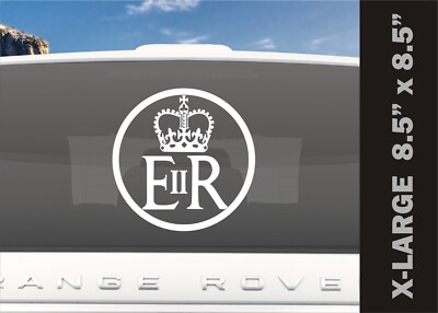 Queen Elizabeth II Insignia Decal Bumper Sticker | eBay
