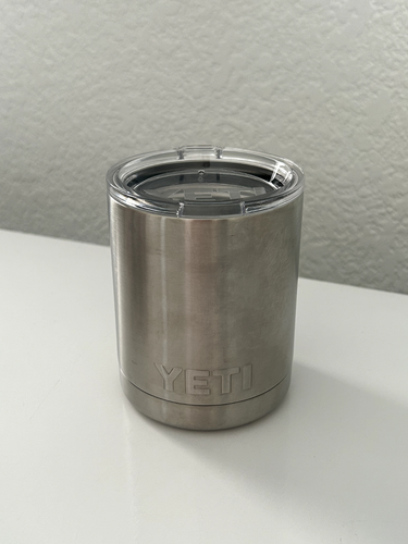 YETI 12oz Stainless Steel Silver Tumbler with Sip Lid Great Condition ...