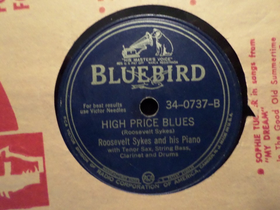BLUEBIRD 78 RECORD 0737/ROOSEVELT SYKES/THE HONEYDRIPPER/HIGH PRICE ...