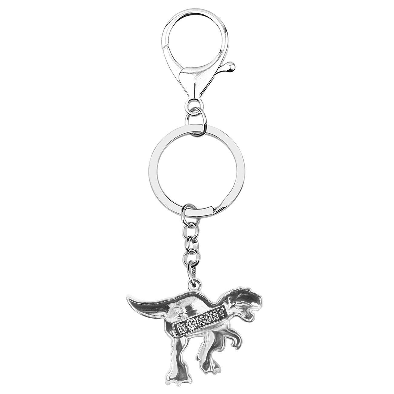 Enamel Alloy Tyrannosaurus Rex Dinosaur Keychains Key Ring Novelty ...