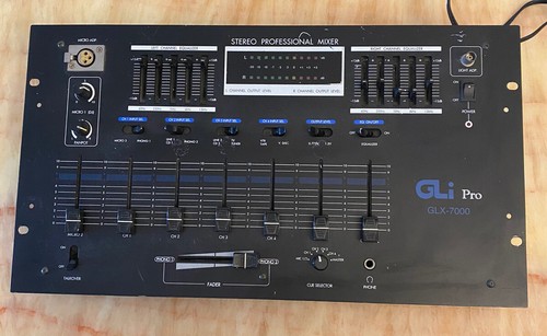 RARE GLI PRO GLX-7000 Vintage Analog DJ Mixer With Power Chord | eBay