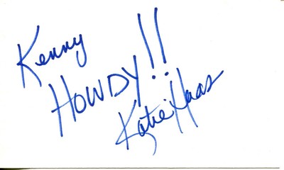 KATIE HAAS TV HOST OF NASHVILLE NOW & VIDEOMORNING SIGNED CARD ...