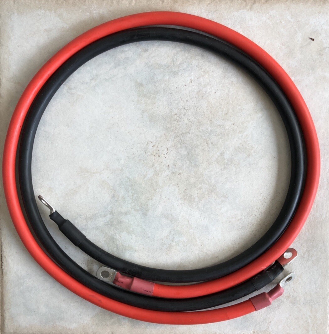 40CM 12v Battery joiner Connector Lead Dc Wire 100 Amp Cable & lugs,red ...