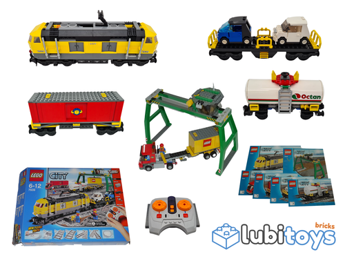 Lego® Eisenbahn RC PF Waggon TRAIN 7939 SET Güterzug Lok / ENGINE WAG ...