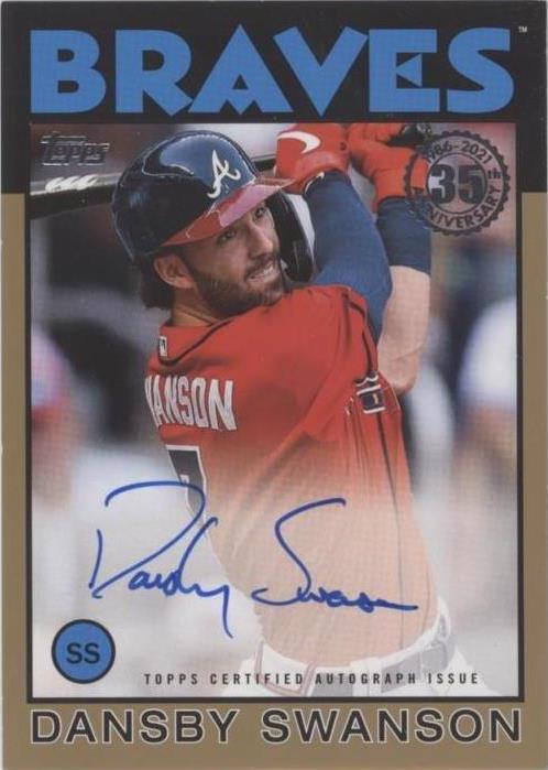 2021 Topps Update Series - 1986 Topps Baseball Autographs Dansby ...