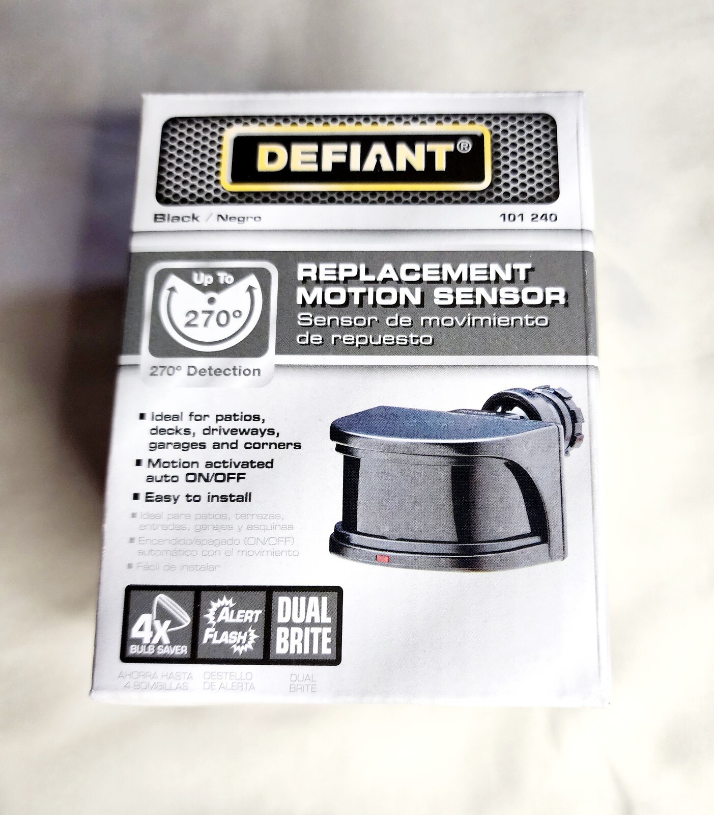 Defiant DF-5716-BK Heath Zenith Motion Light, Black | eBay