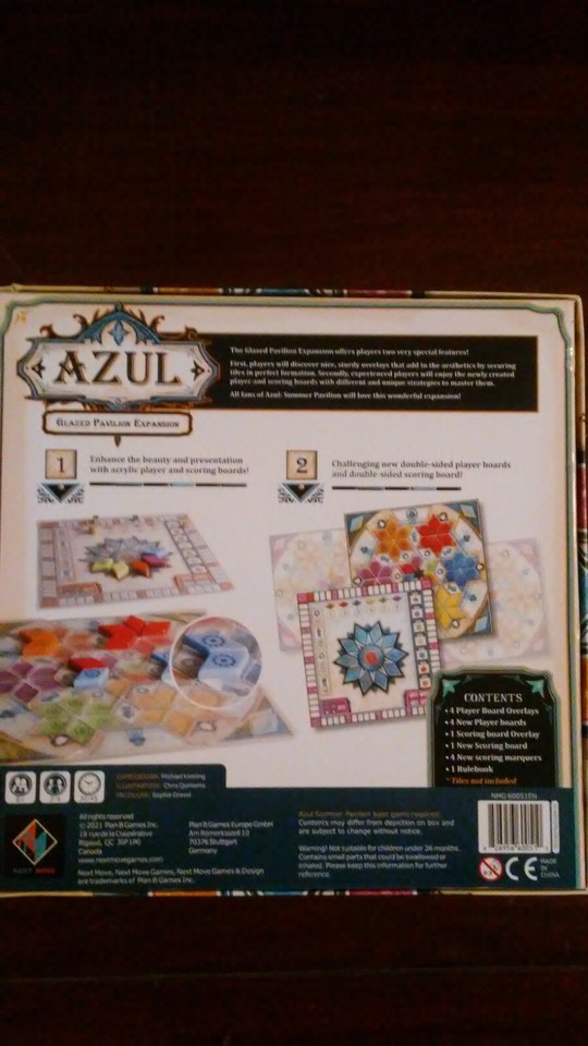 Azul Summer Pavilion Glazed Pavilion Board Game EXPANSION | eBay