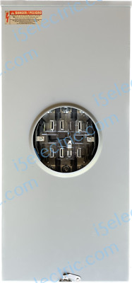 400 / 320 Amp Ringless Meter Base / Socket 3 Phase 4 Wire 7 Jaw OH/UG w ...