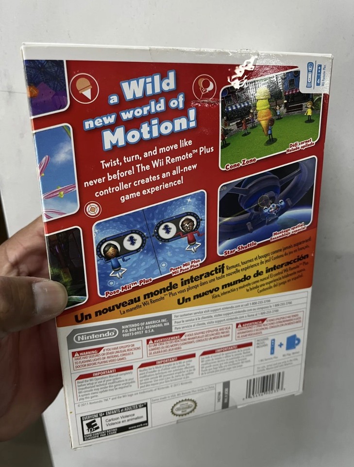 Wii Play Motion RARE BIG BOX BUNDLE Nintendo Wii 2011 Open Box Sealed ...