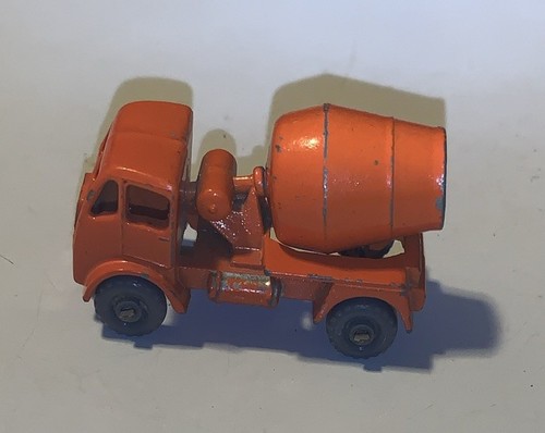 Matchbox LESNEY Moko 26 Cement Mixer Truck ERF Orange Gray Wheels ...