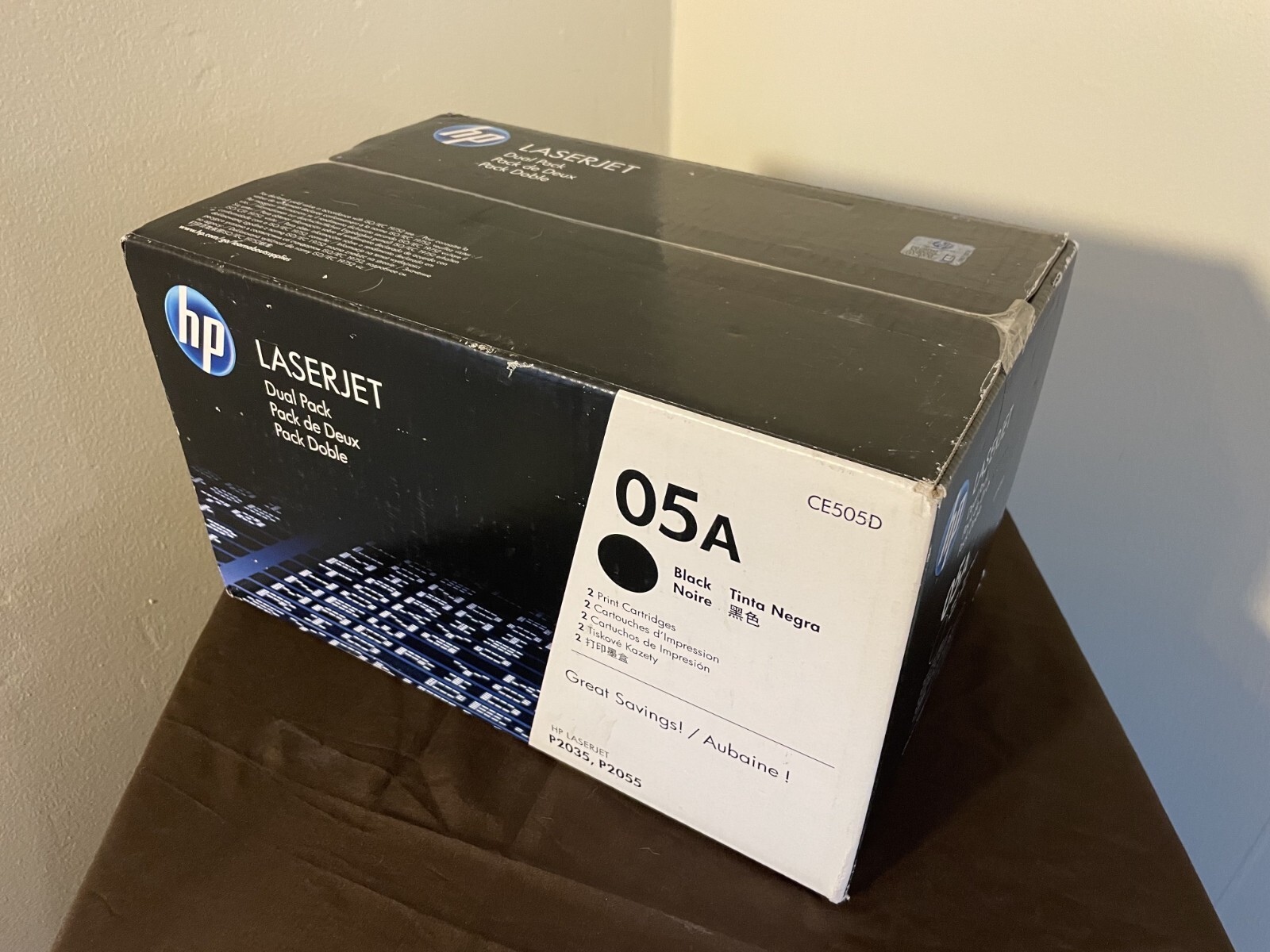 GENUINE HP 05A CE505D LASERJET BLACK TONER CARTRIDGE DUAL PACK Sealed ...