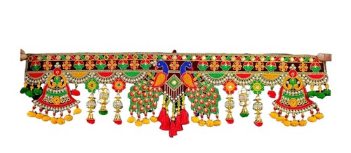 Handmade Multi Zula Pearl Beads Door Toran for Main Door ( Size: 36 x 8 ...