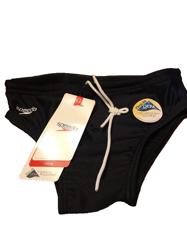 Speedo Racing Mens Brief (Lycra Xtra Life) Black- Youth 28 Swim Suit ...