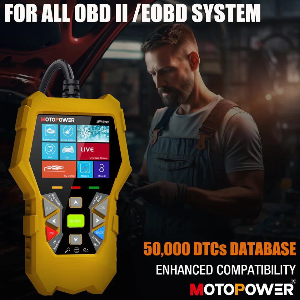 OBD2 Fault Code Reader Universal Car Diagnostic Tool Check Engine ODB ...
