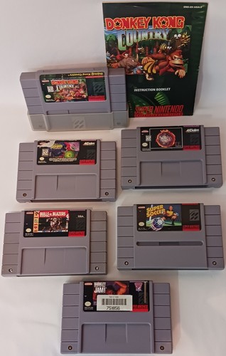Lot of 6 Super Nintendo Carts Guaranteed Authentic Original SNES Game ...
